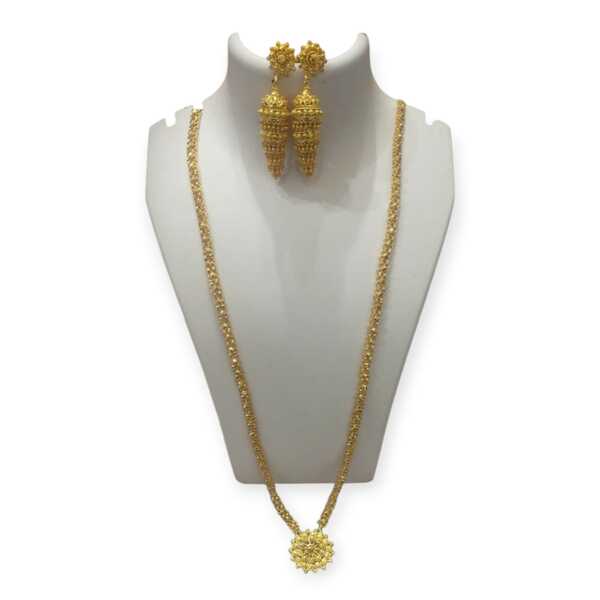 Manipuri Traditional Design Necklace And Earrings Set