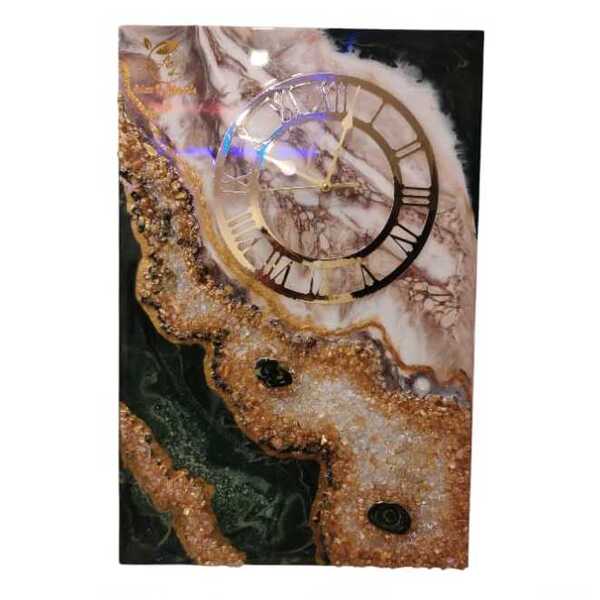 Resin Wall Decor With Clock
