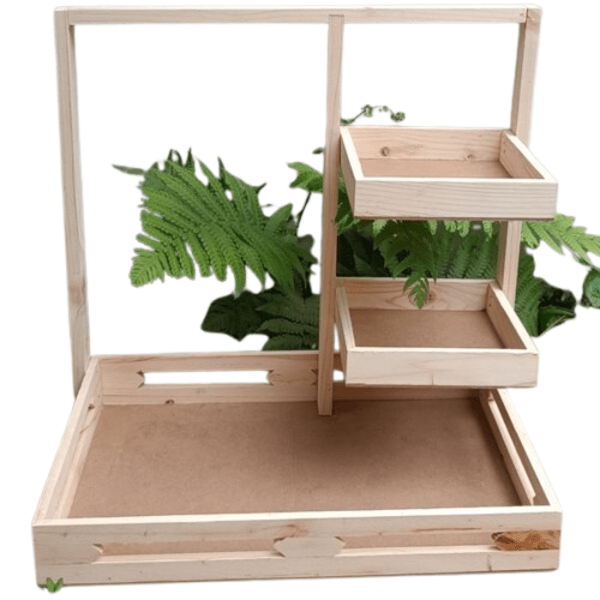 Pinewood Triple Rack