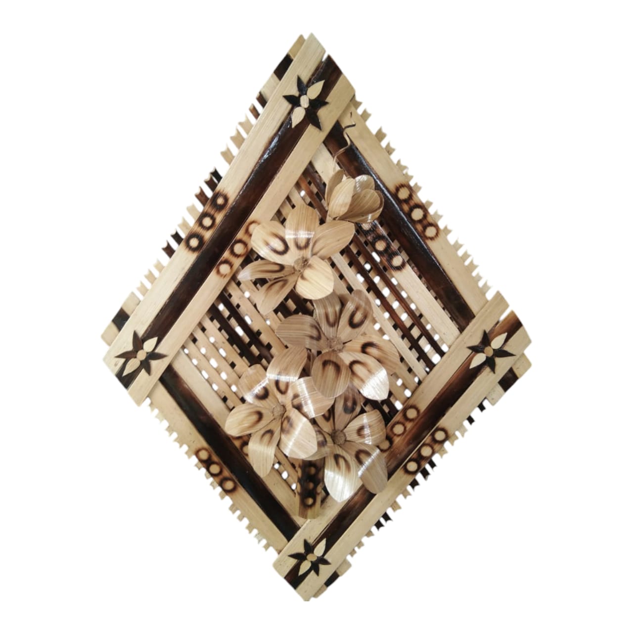Bamboo Wall Hanging With Bamboo Flower