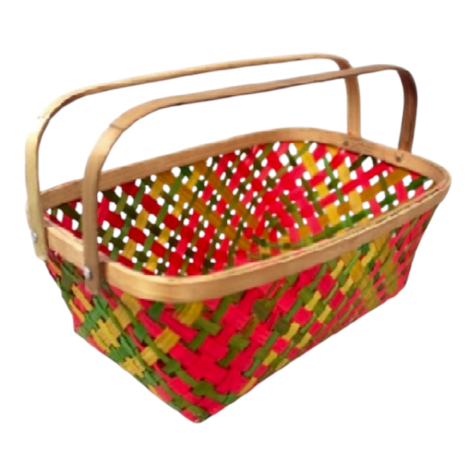 Bamboo Basket With Handle