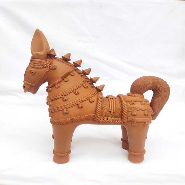 Terracotta Horse Showpiece